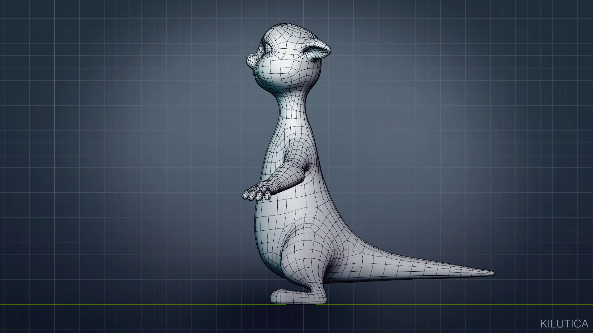 3D model Cartoon Ferret Biped Rigged VR / AR / low-poly | CGTrader