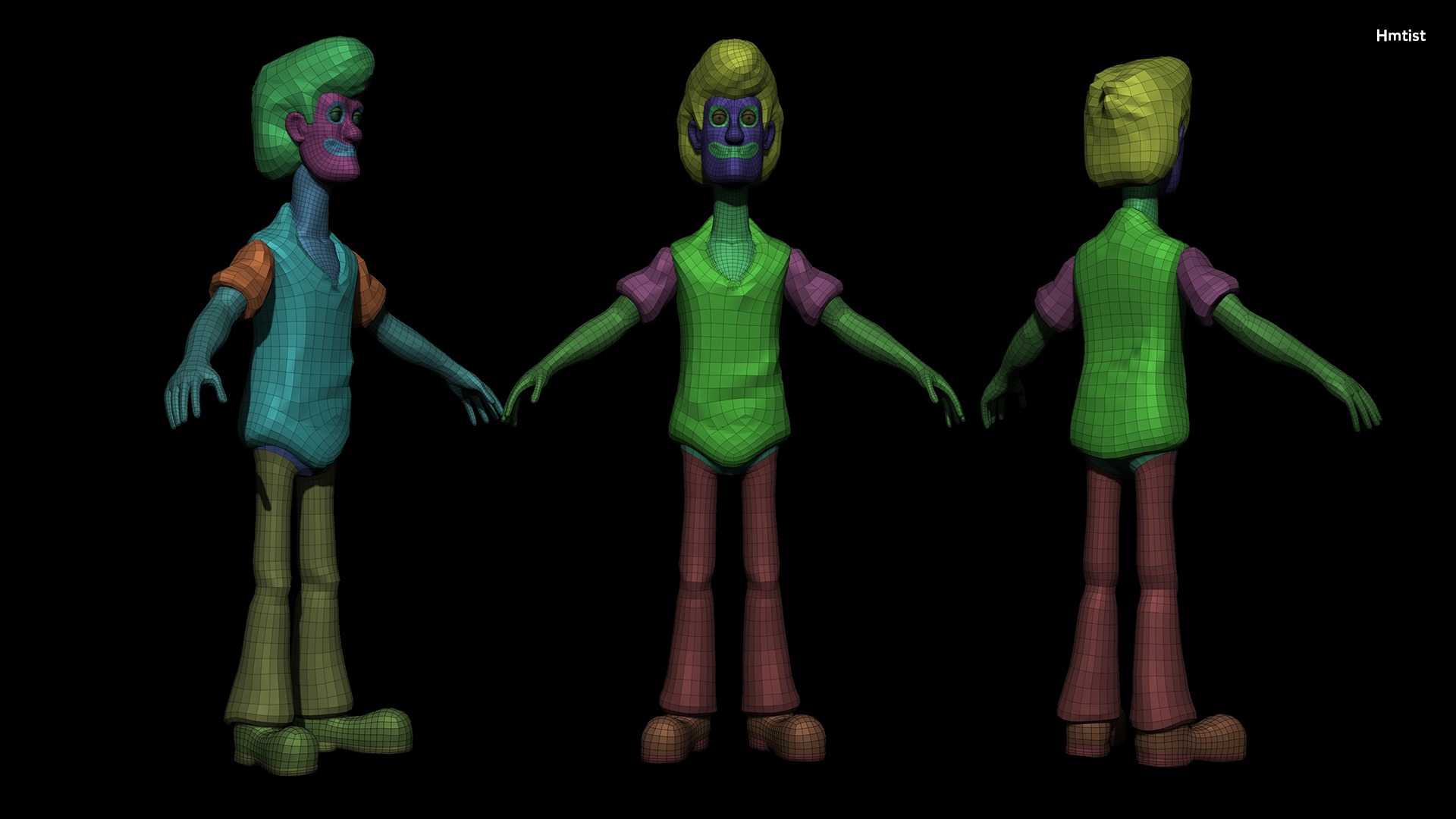 3D model 3d Scooby Doo Game Rigged Character Shaggy 3D model VR / AR ...