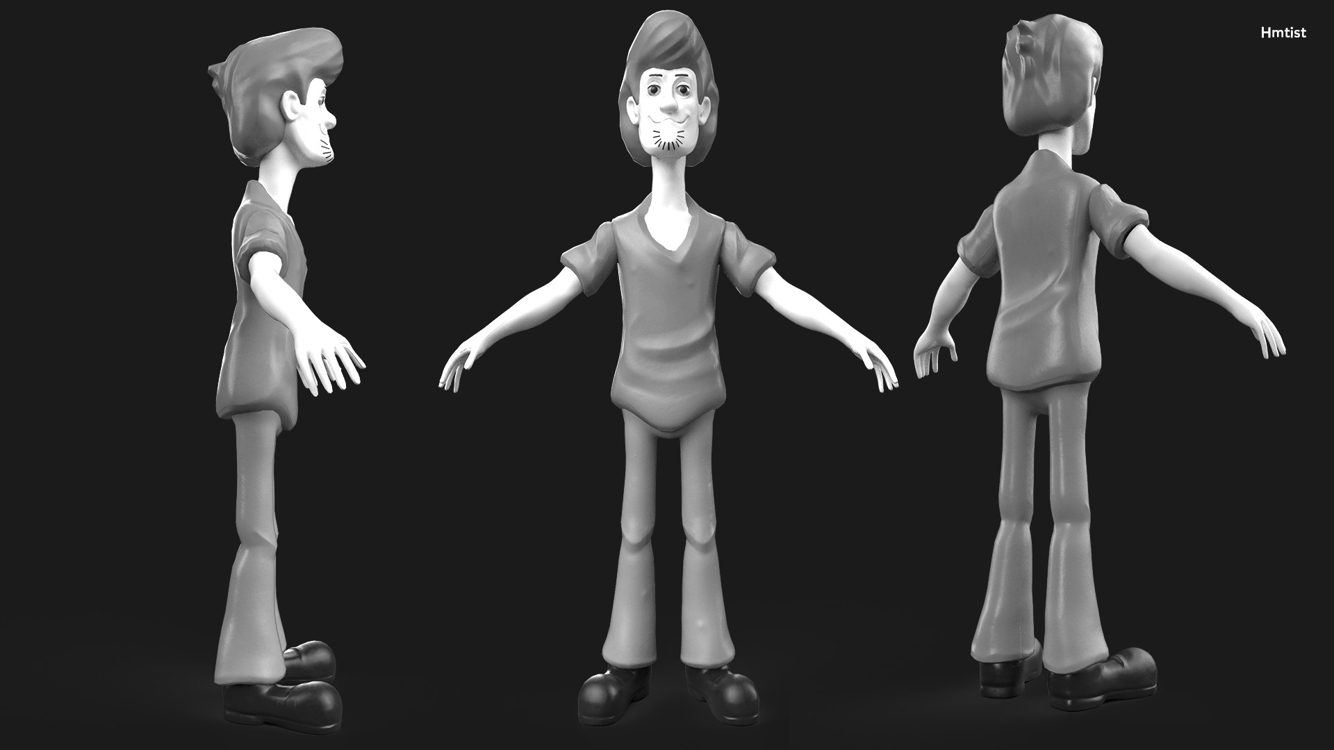 3D model 3d Scooby Doo Game Rigged Character Shaggy 3D model VR / AR ...