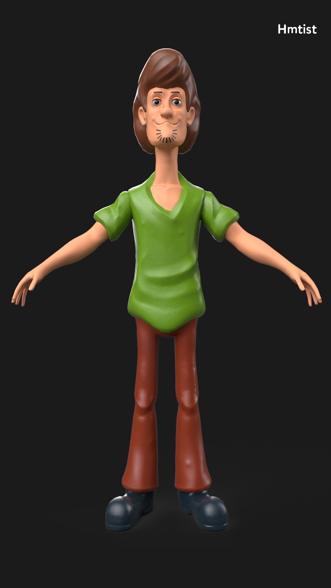 3D model 3d Scooby Doo Game Rigged Character Shaggy 3D model VR / AR ...