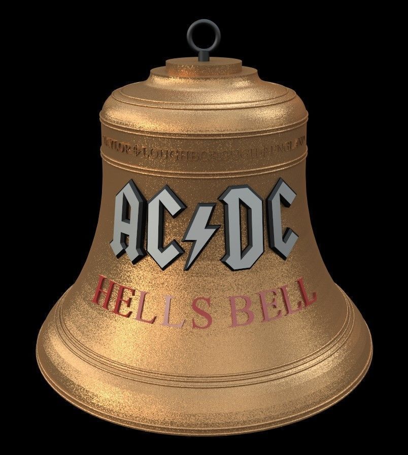 AC DC Hells Bell free 3D model | CGTrader