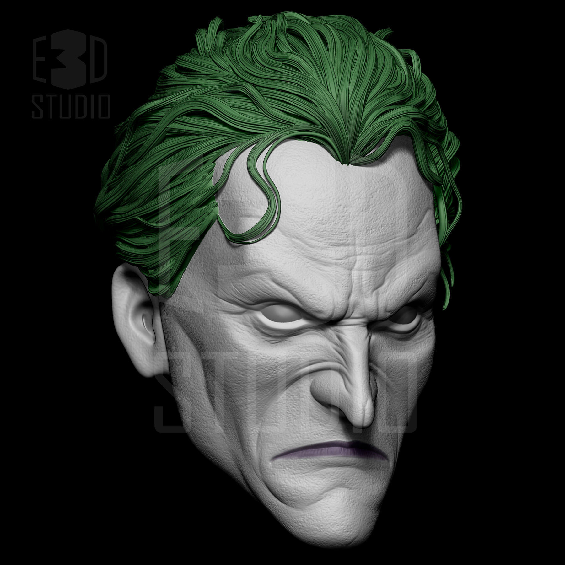 JOKER - HEAD CUSTOM 3D model 3D printable | CGTrader