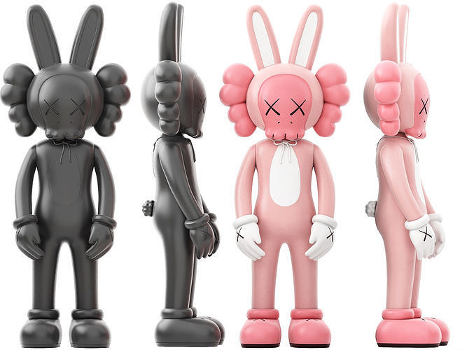 kaws accomplice vinyl figure 3D model | CGTrader