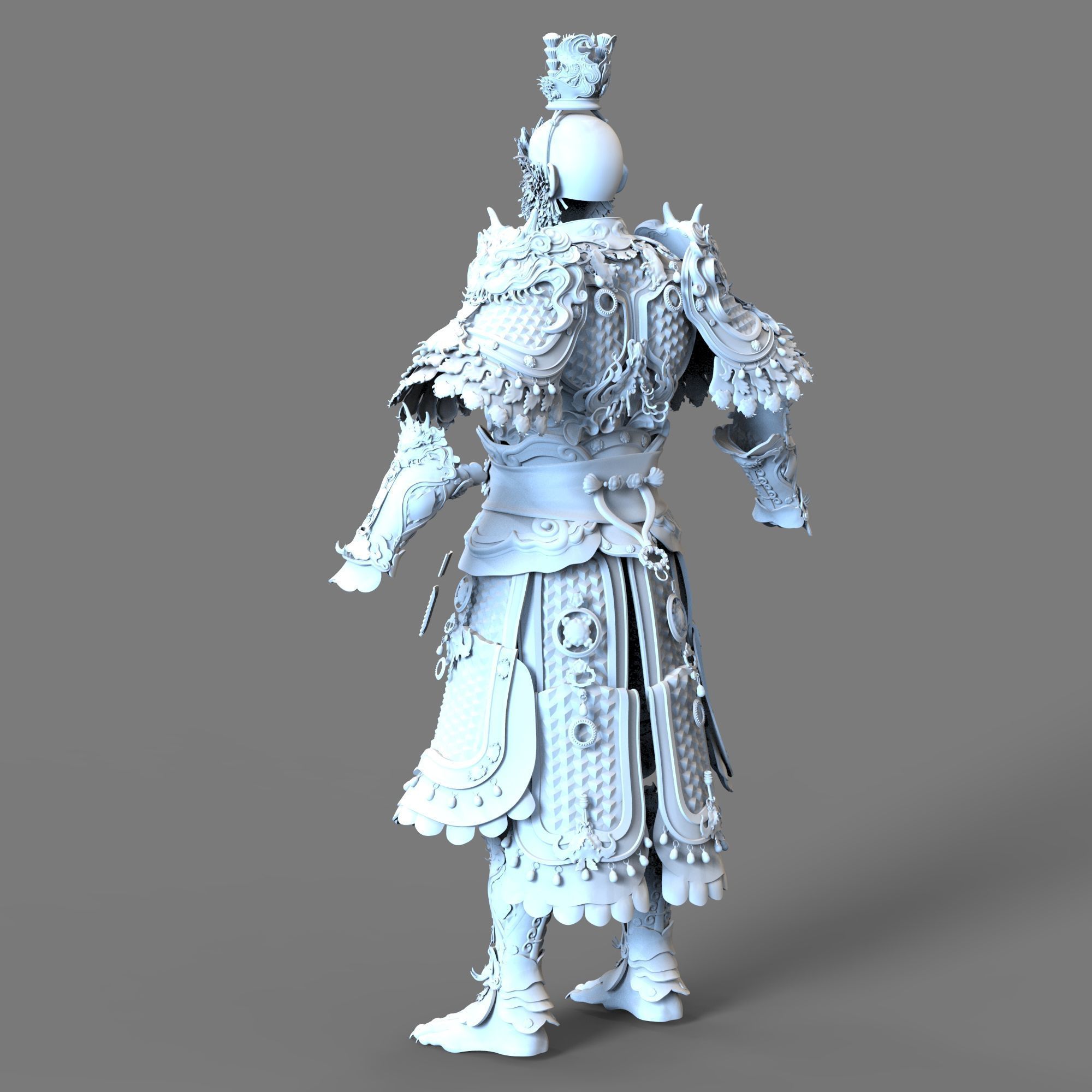 Black Myth Wukong Monkey King Set Wearable Full Body Armor 3D model 3D ...