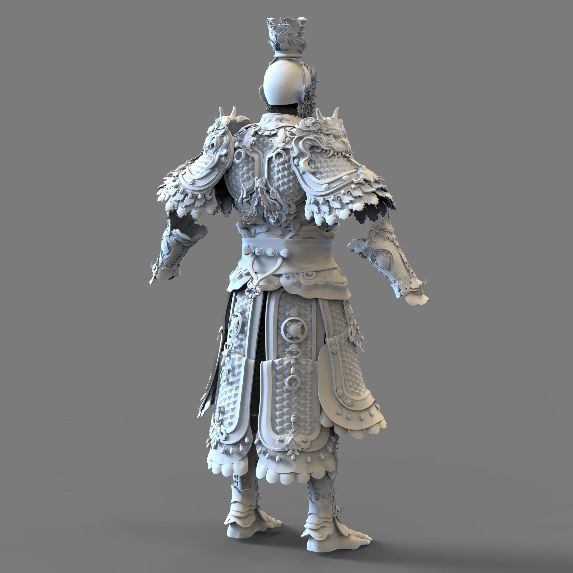 Black Myth Wukong Monkey King Set Wearable Full Body Armor 3D model 3D ...