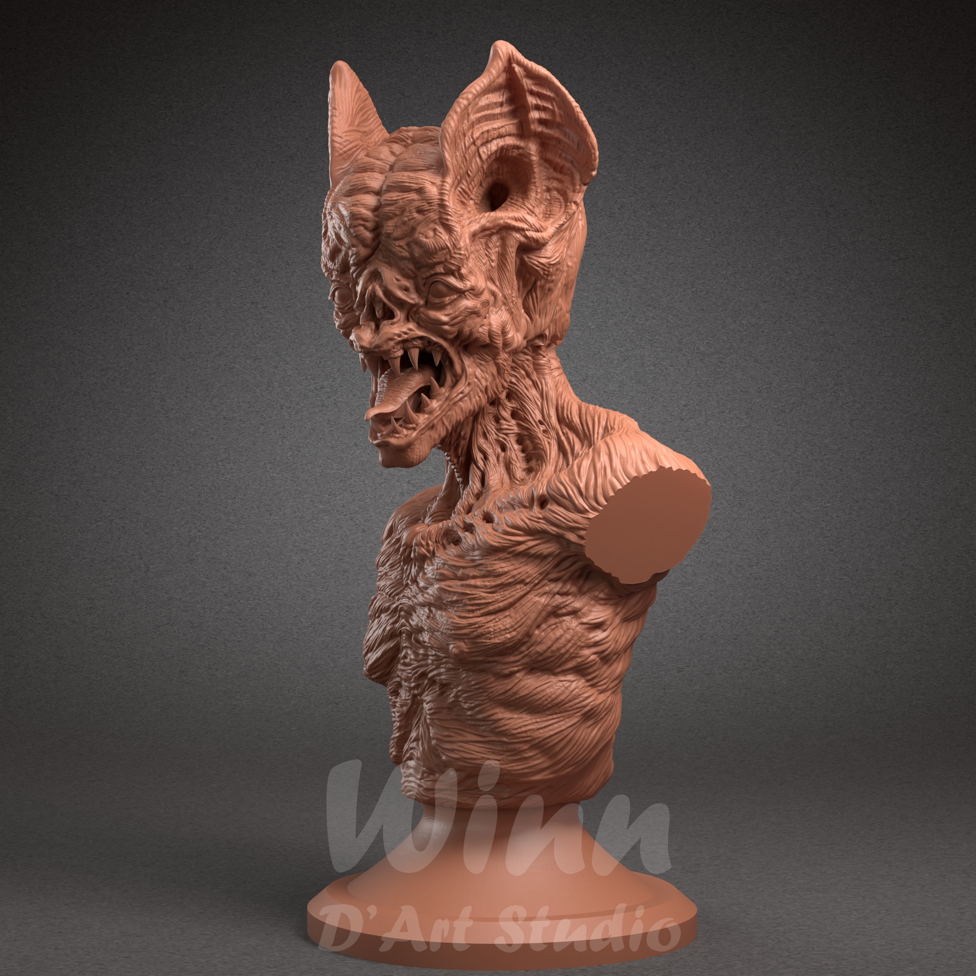 Vampire Monster Bust 3d printing model 3D model 3D printable | CGTrader