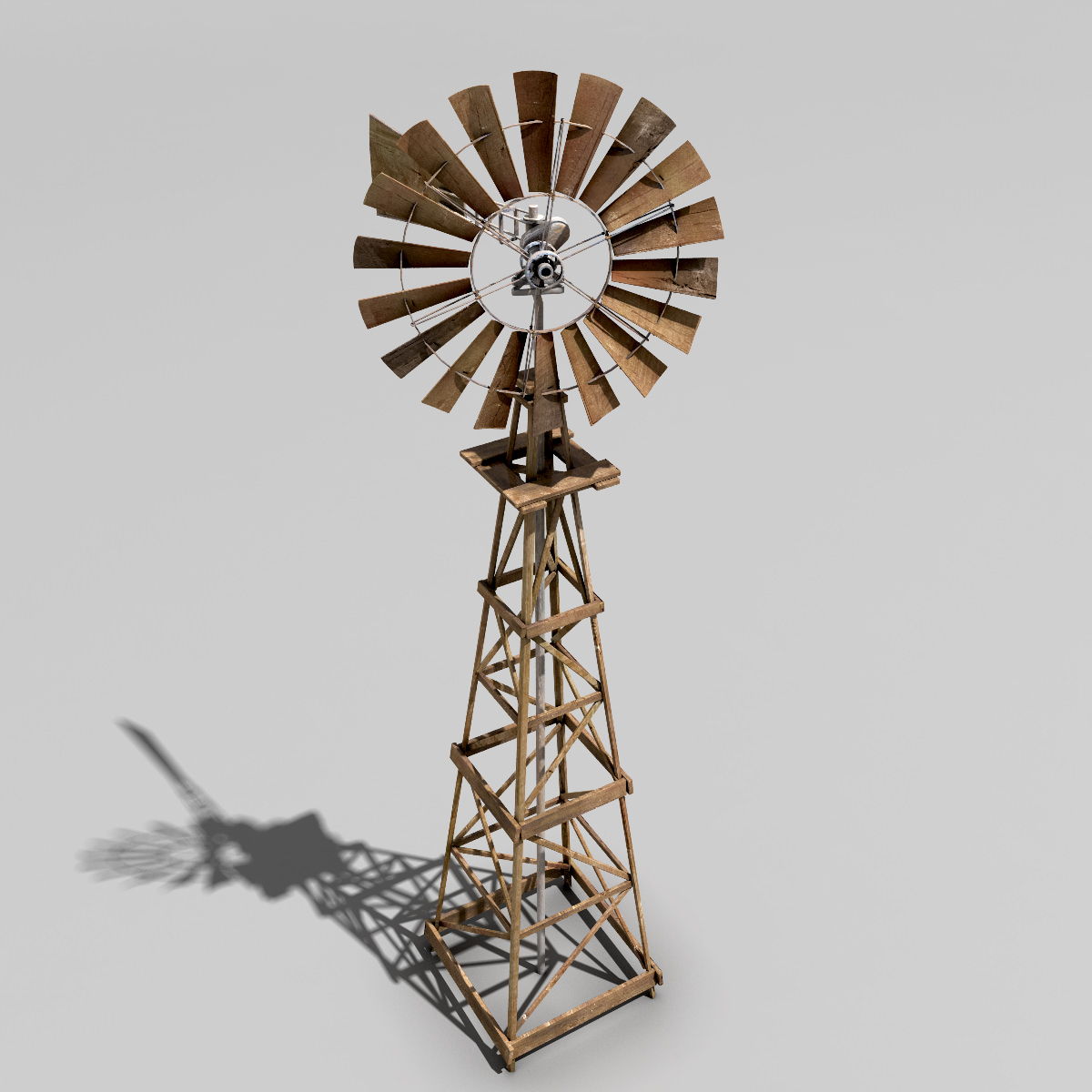 3D model Windmill wooden VR / AR / low-poly | CGTrader