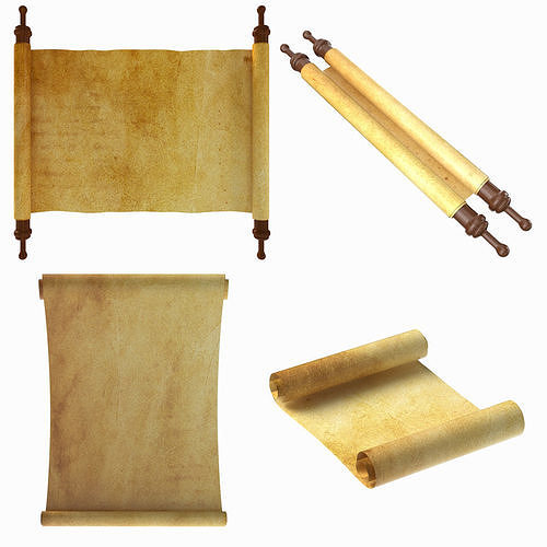 Scrolls Set 3D model | CGTrader