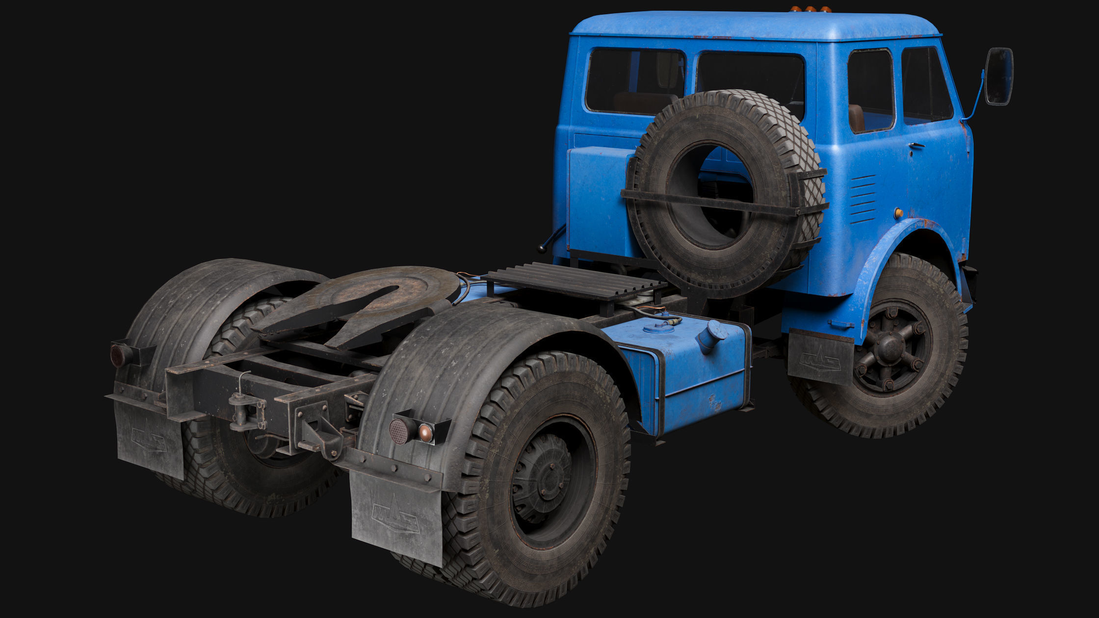 Maz-504 semi-trailer truck 3D model | CGTrader