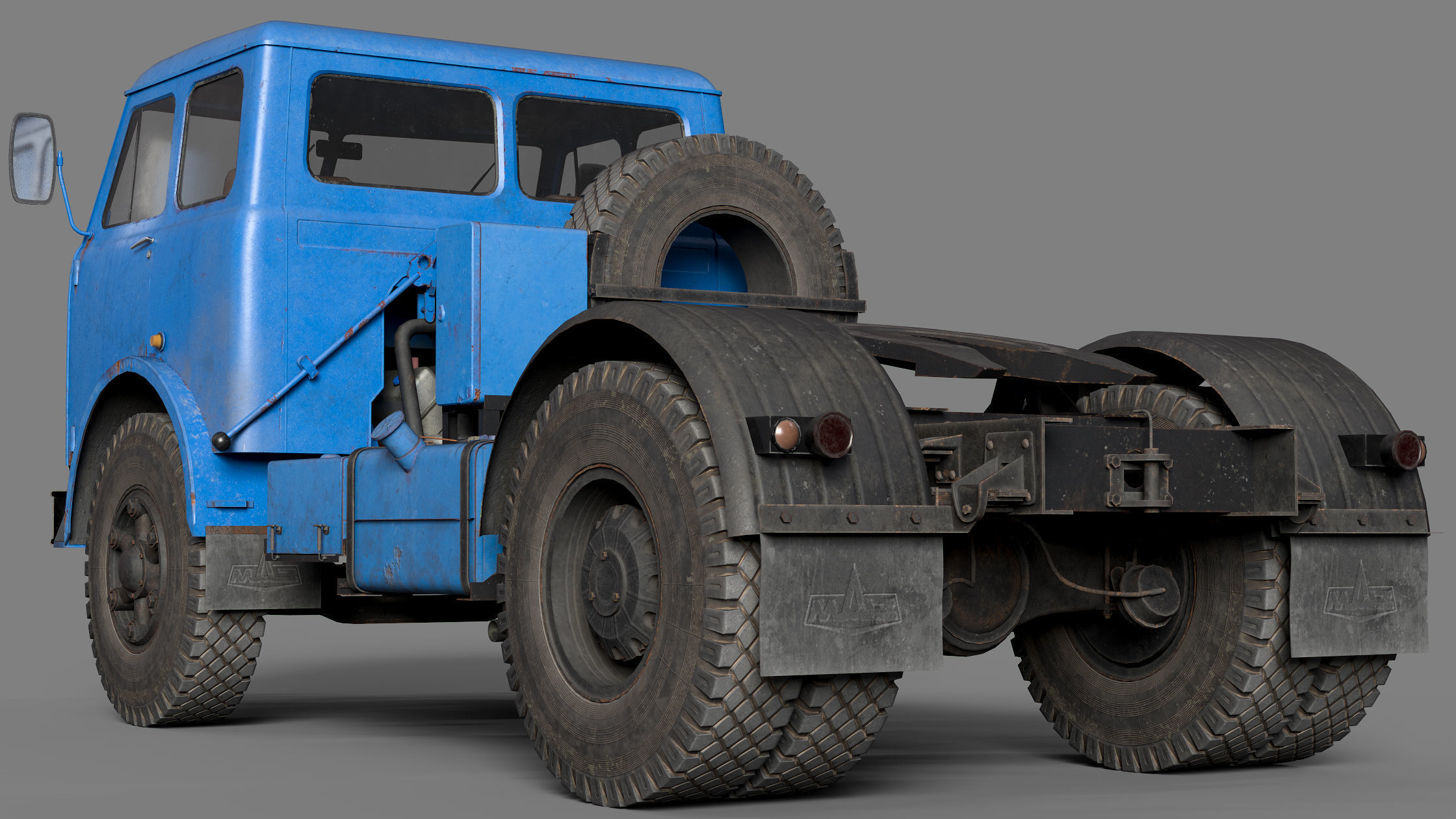Maz-504 semi-trailer truck 3D model | CGTrader