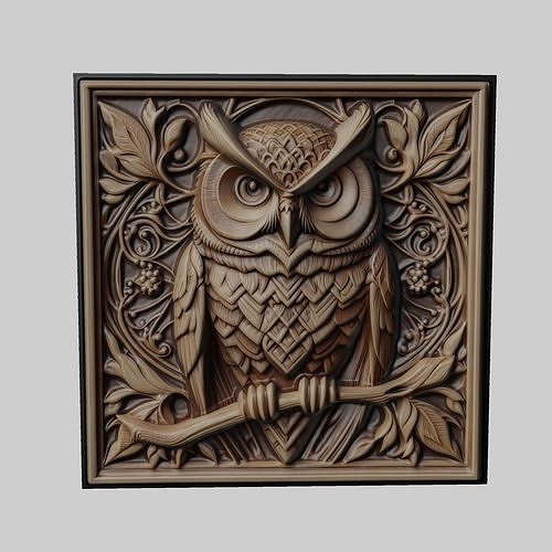 Owl Animal 3D model 3D printable | CGTrader