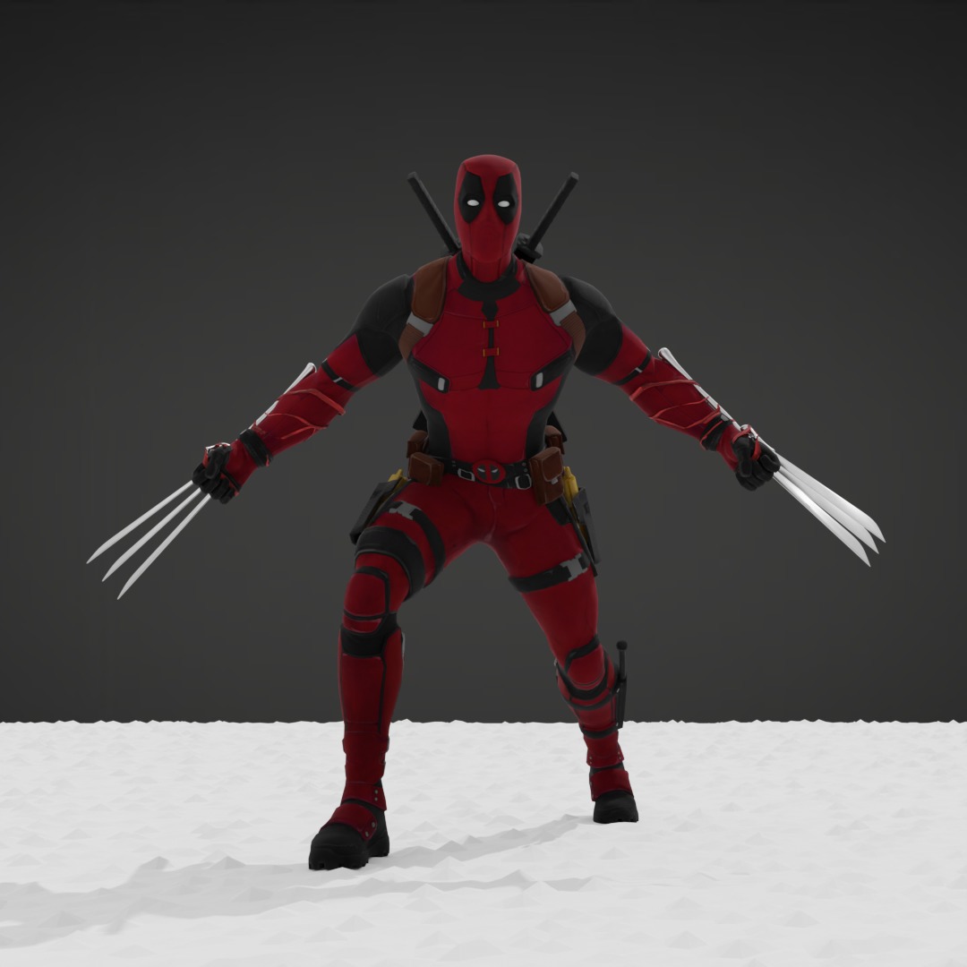 Deadpool Character from Deadpool and Wolverine 3D model rigged | CGTrader