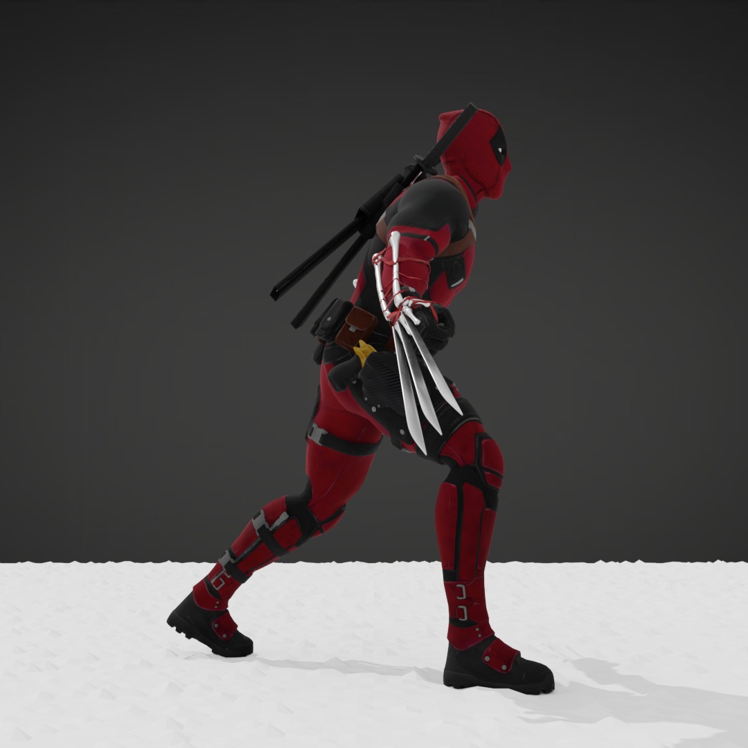 Deadpool Character from Deadpool and Wolverine 3D model rigged | CGTrader