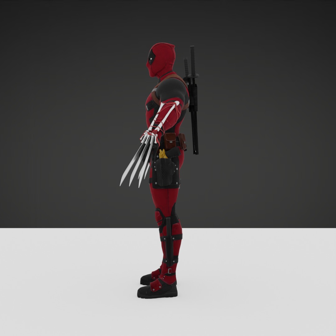 Deadpool Character from Deadpool and Wolverine 3D model rigged | CGTrader