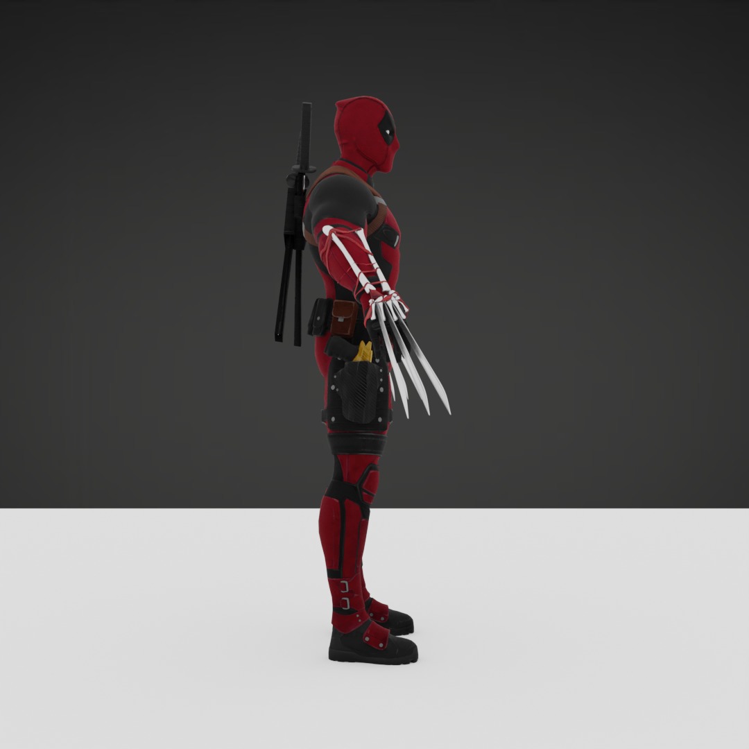 Deadpool Character from Deadpool and Wolverine 3D model rigged | CGTrader