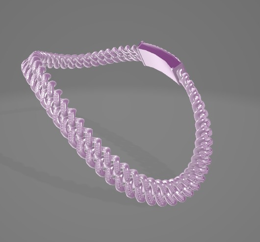 cuban chain free 3D model | CGTrader