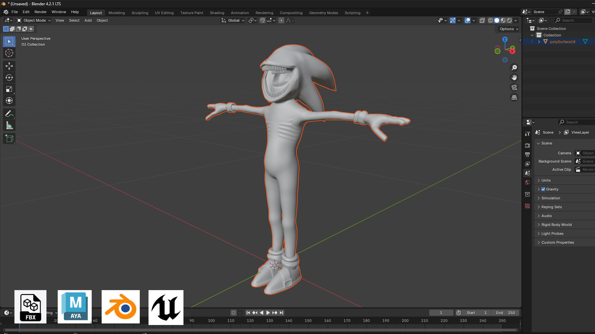 SHIN Sonic Zombie Dark Theme 3D Model Dark-themed 3D model | CGTrader