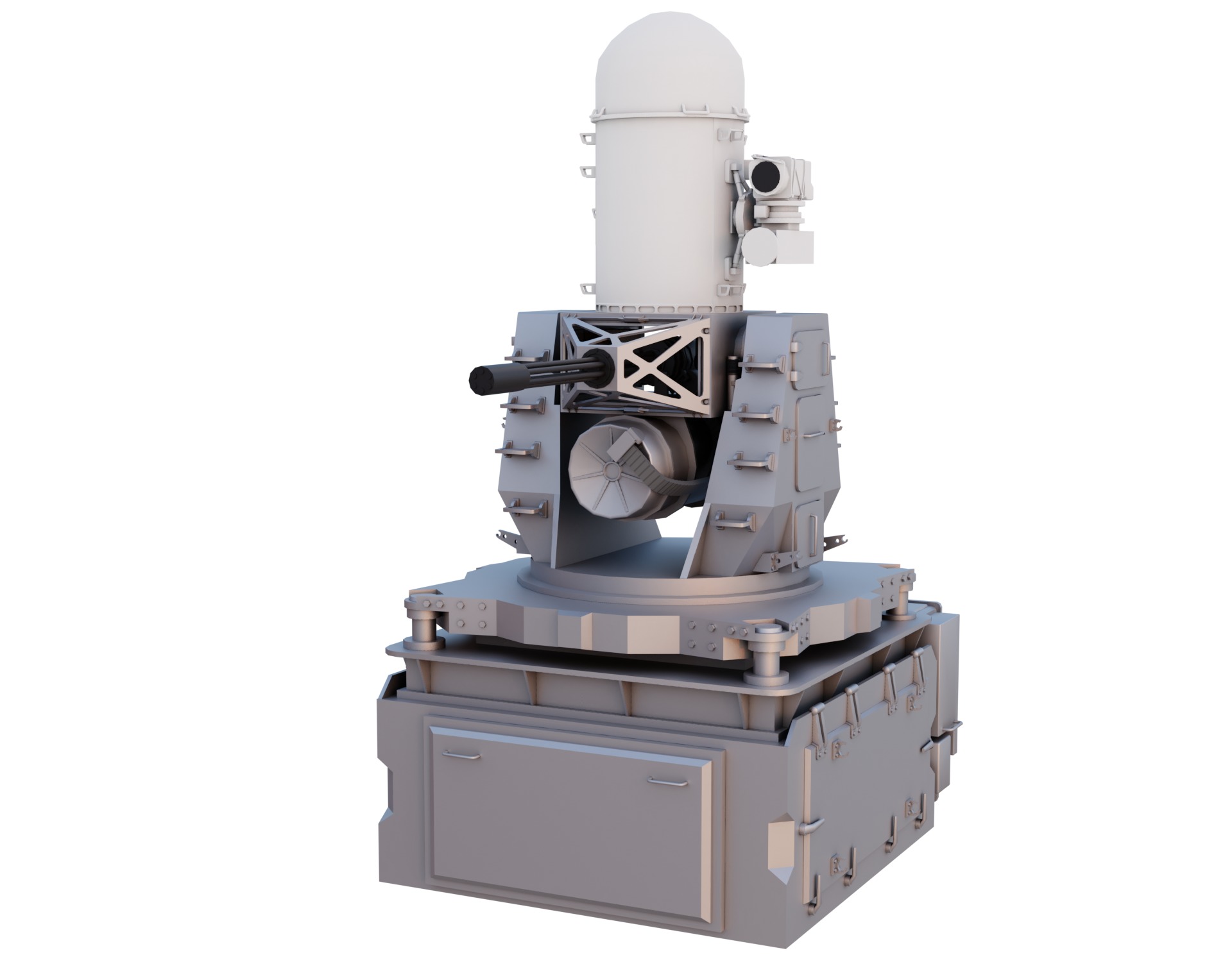 Phalanx CIWS free 3D model | CGTrader