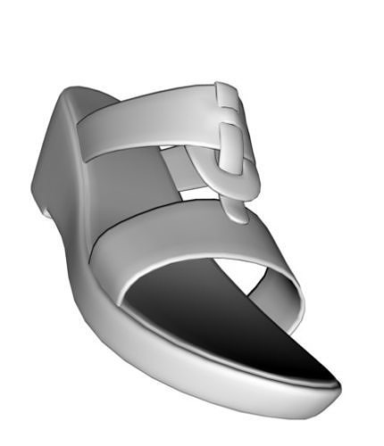 Womens Sandal free 3D model | CGTrader