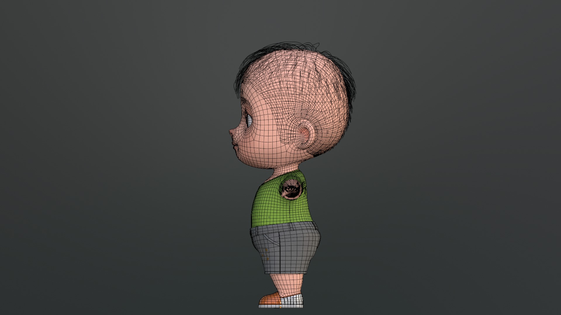 Cartoon Baby Rigged 3D model rigged | CGTrader