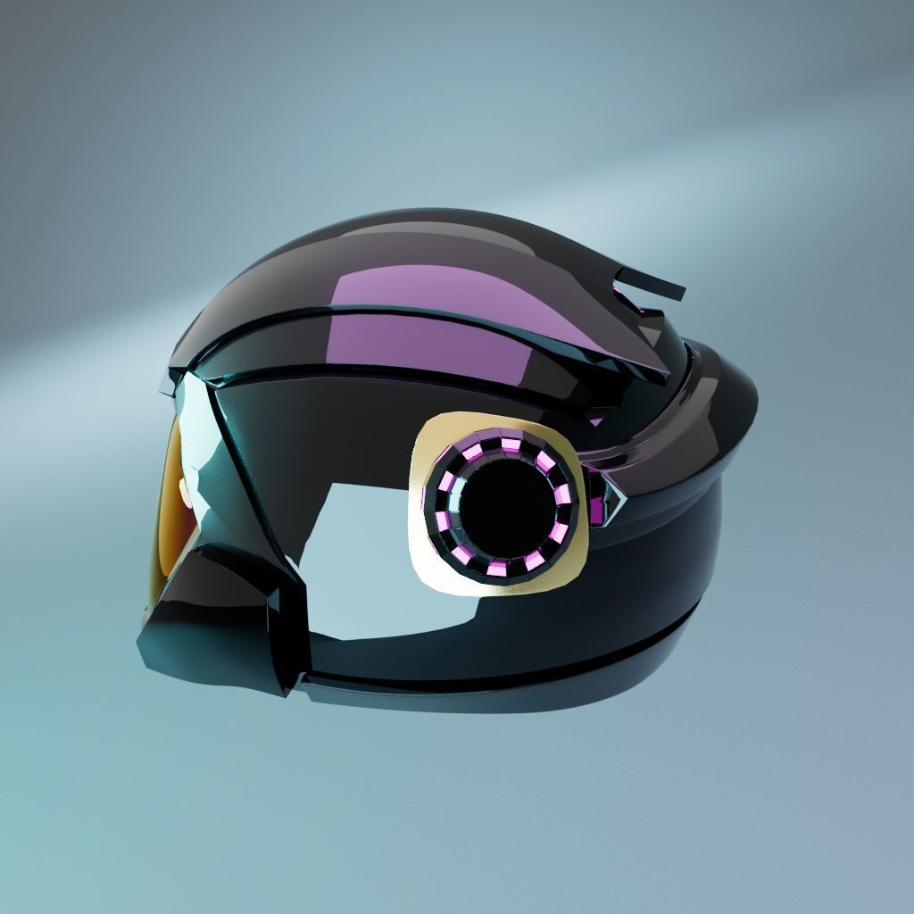 motorcycle helmet free 3D model | CGTrader
