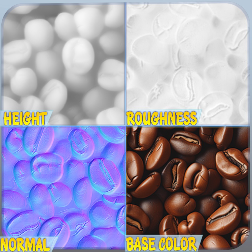 Coffee Bean Seamless Texture Texture | CGTrader
