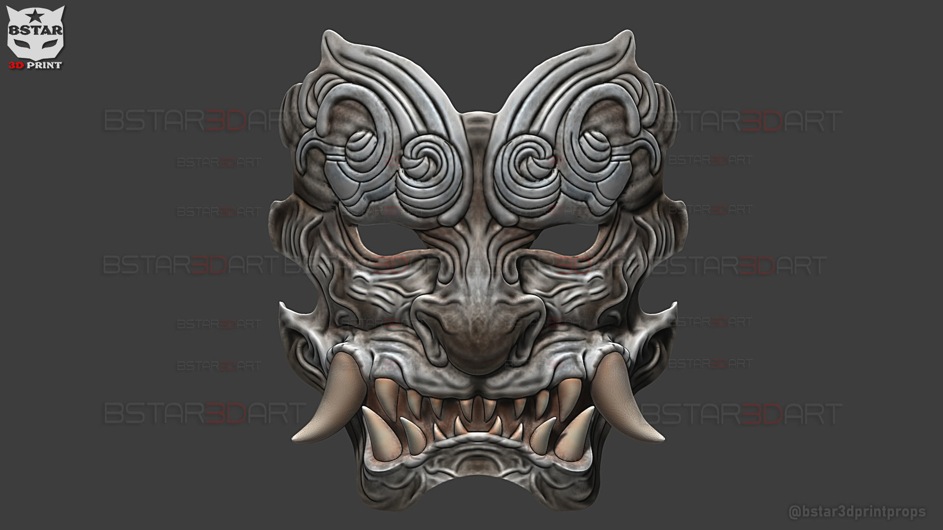 Gale Guard Beast Face Mask - Black Myth Wukong Cosplay 3D model 3D ...