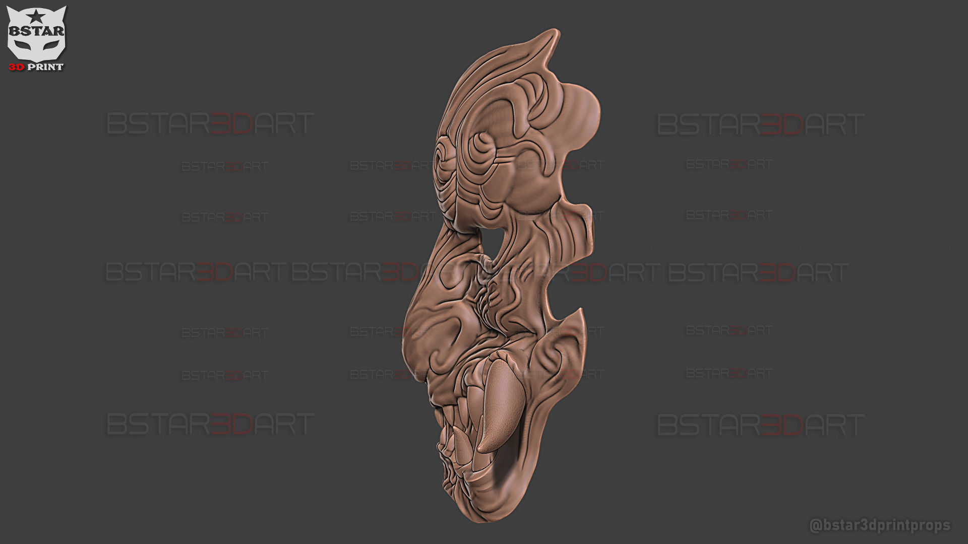 Gale Guard Beast Face Mask - Black Myth Wukong Cosplay 3D model 3D ...