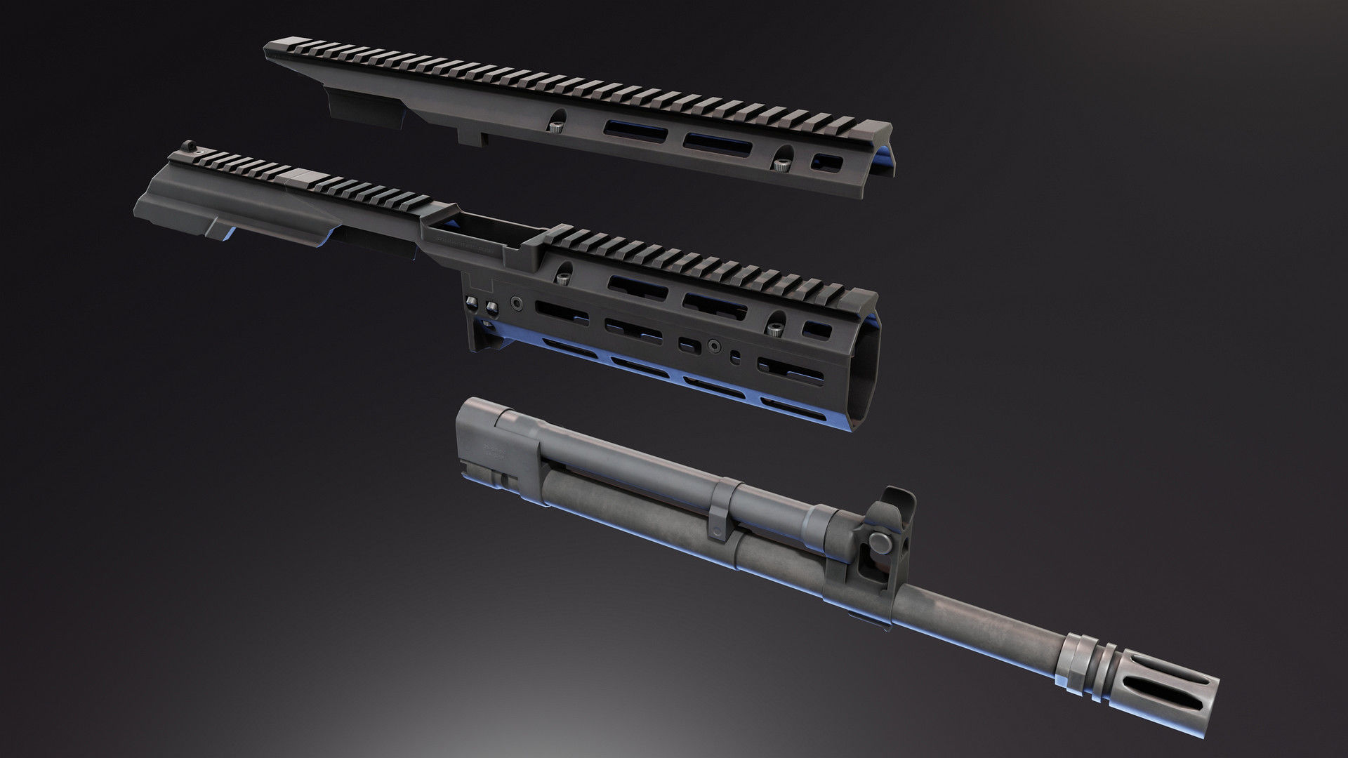 3D model SAG AK MK3 Chassis VR / AR / low-poly | CGTrader