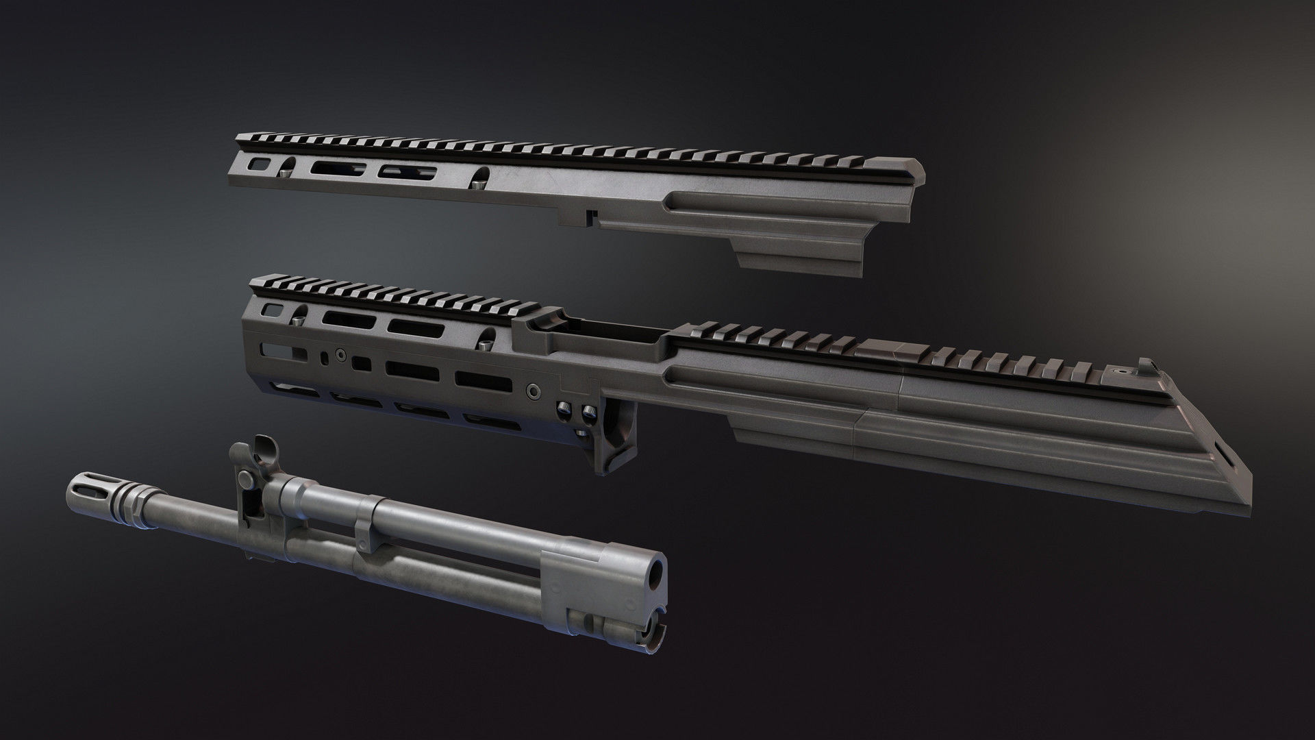 3D model SAG AK MK3 Chassis VR / AR / low-poly | CGTrader