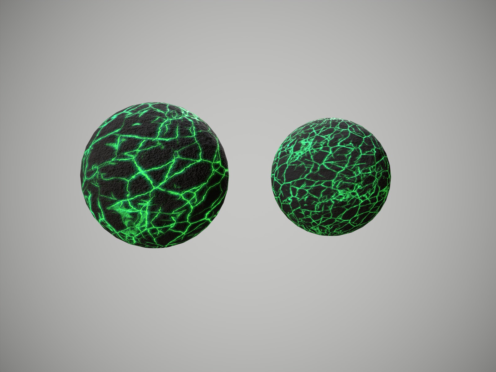 Green glowing cracs pbr stylized material free Texture | CGTrader