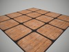 Stylized wooden tiled pbr material free Texture | CGTrader