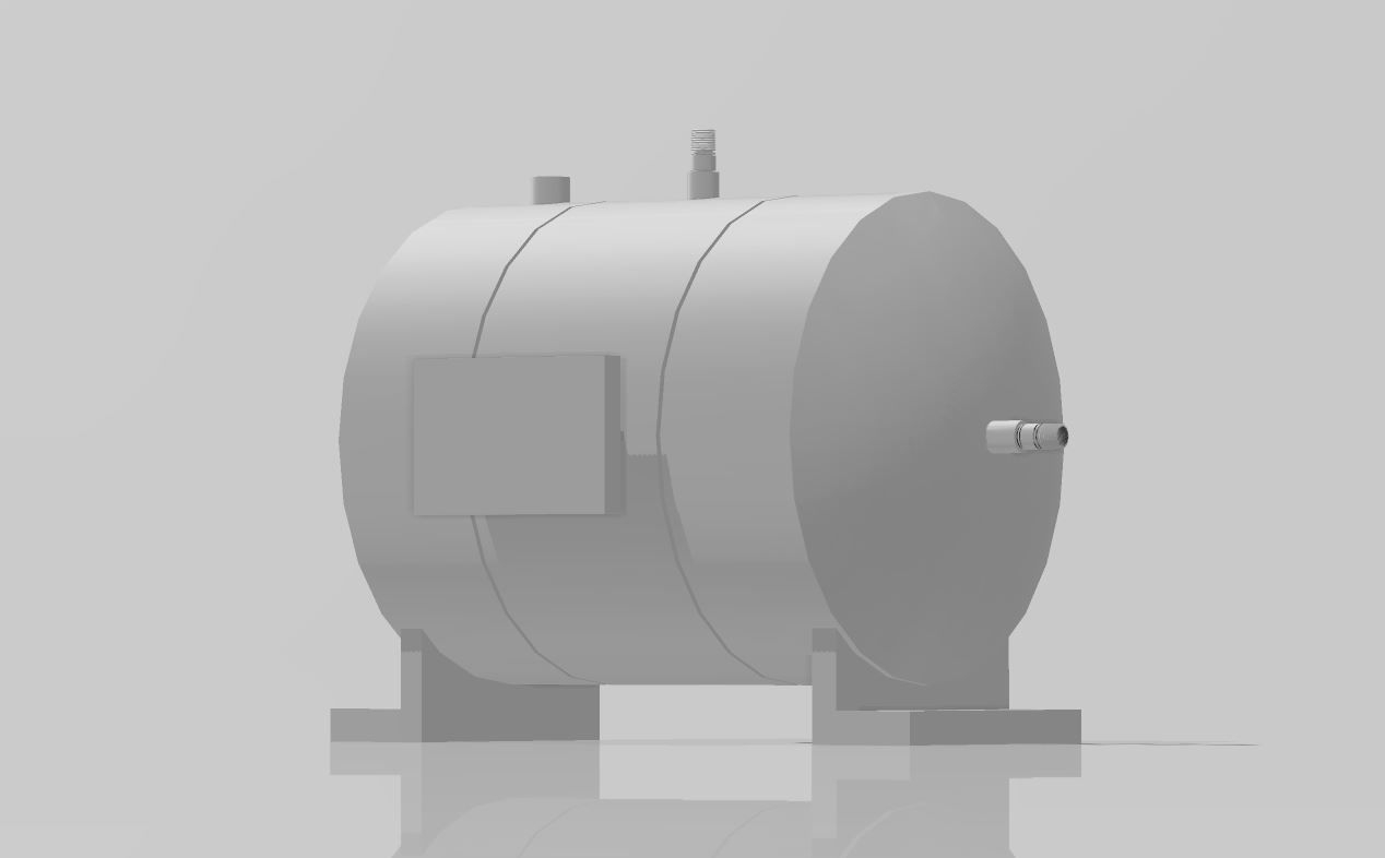 Air tank vessel 3D model 3D printable | CGTrader