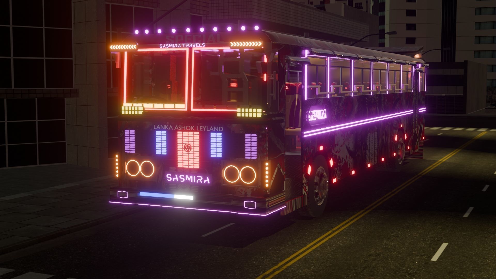 Ashok Leyland Viking Bus 3D model with interior 3D model | CGTrader