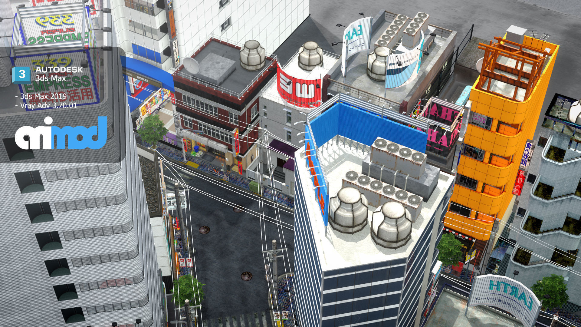 Japanese Streetscape Tokyo 0004 3D model | CGTrader