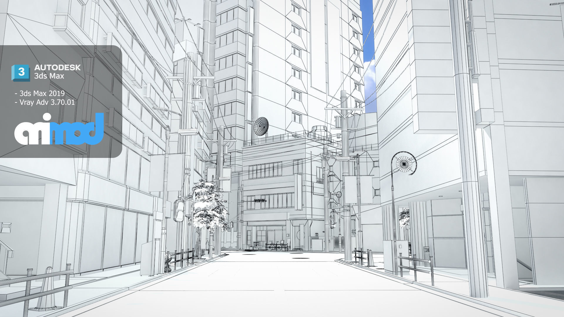 Japanese Streetscape Tokyo 0004 3D model | CGTrader