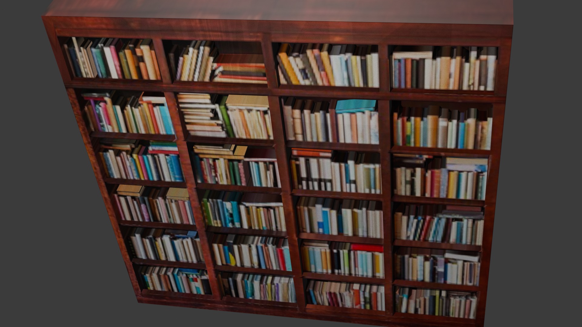 Low-Poly Bookshelf free VR / AR / low-poly 3D model | CGTrader