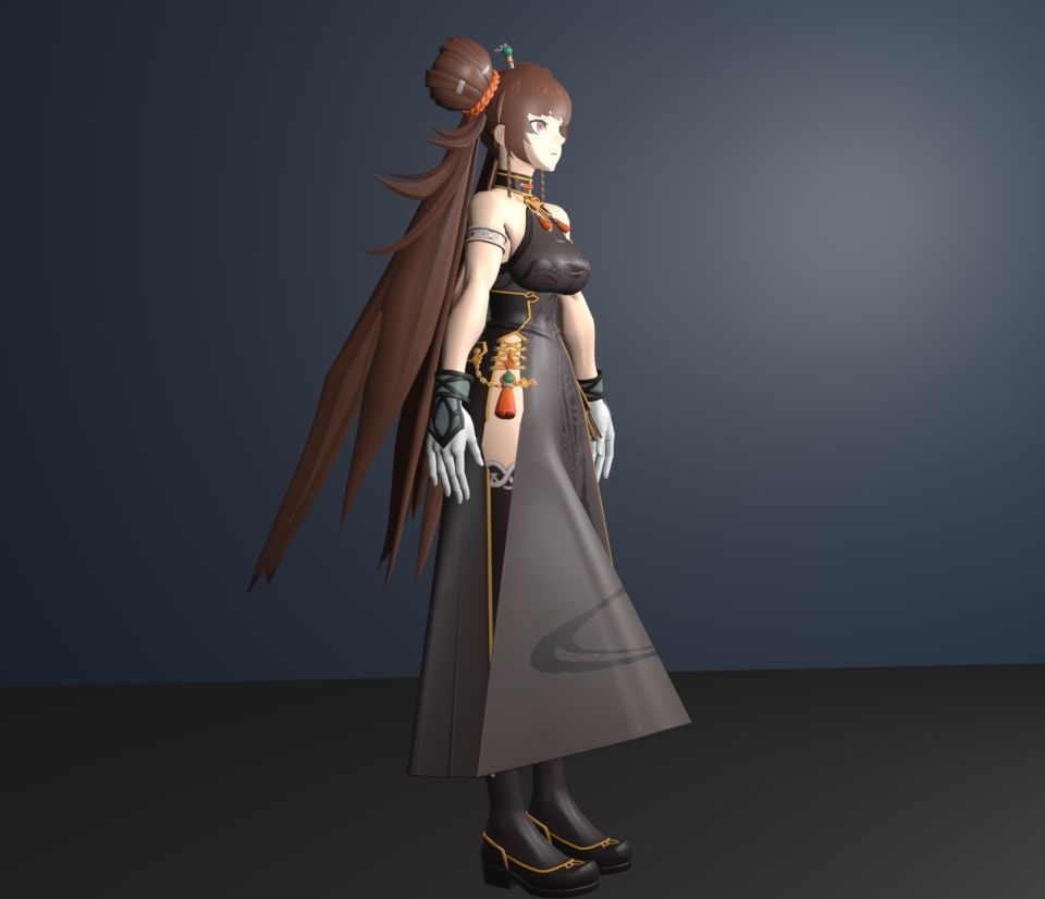 nen master 3D model animated rigged | CGTrader