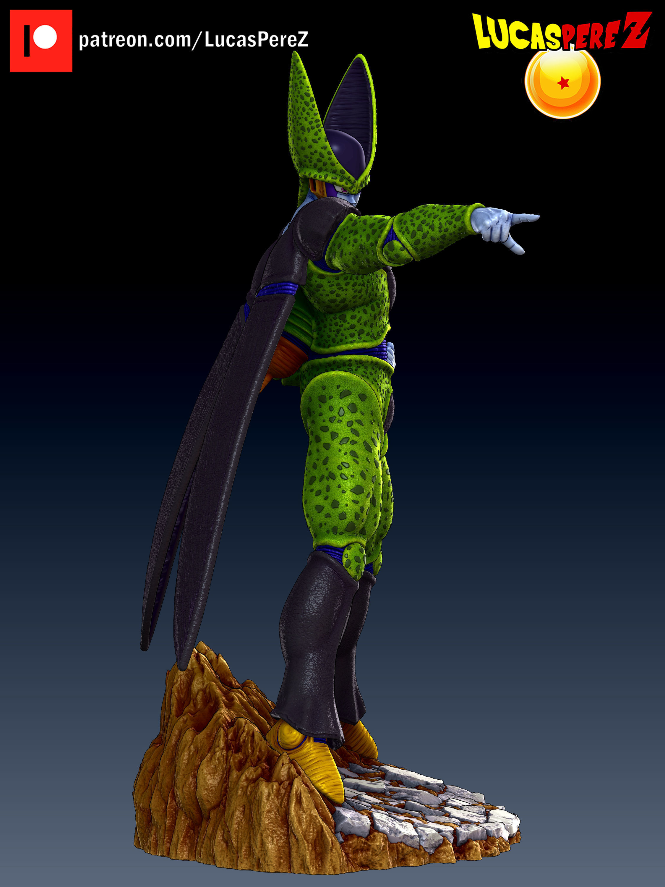 Dragon Ball Perfect Cell 3D printing model STL material 3D model 3D ...