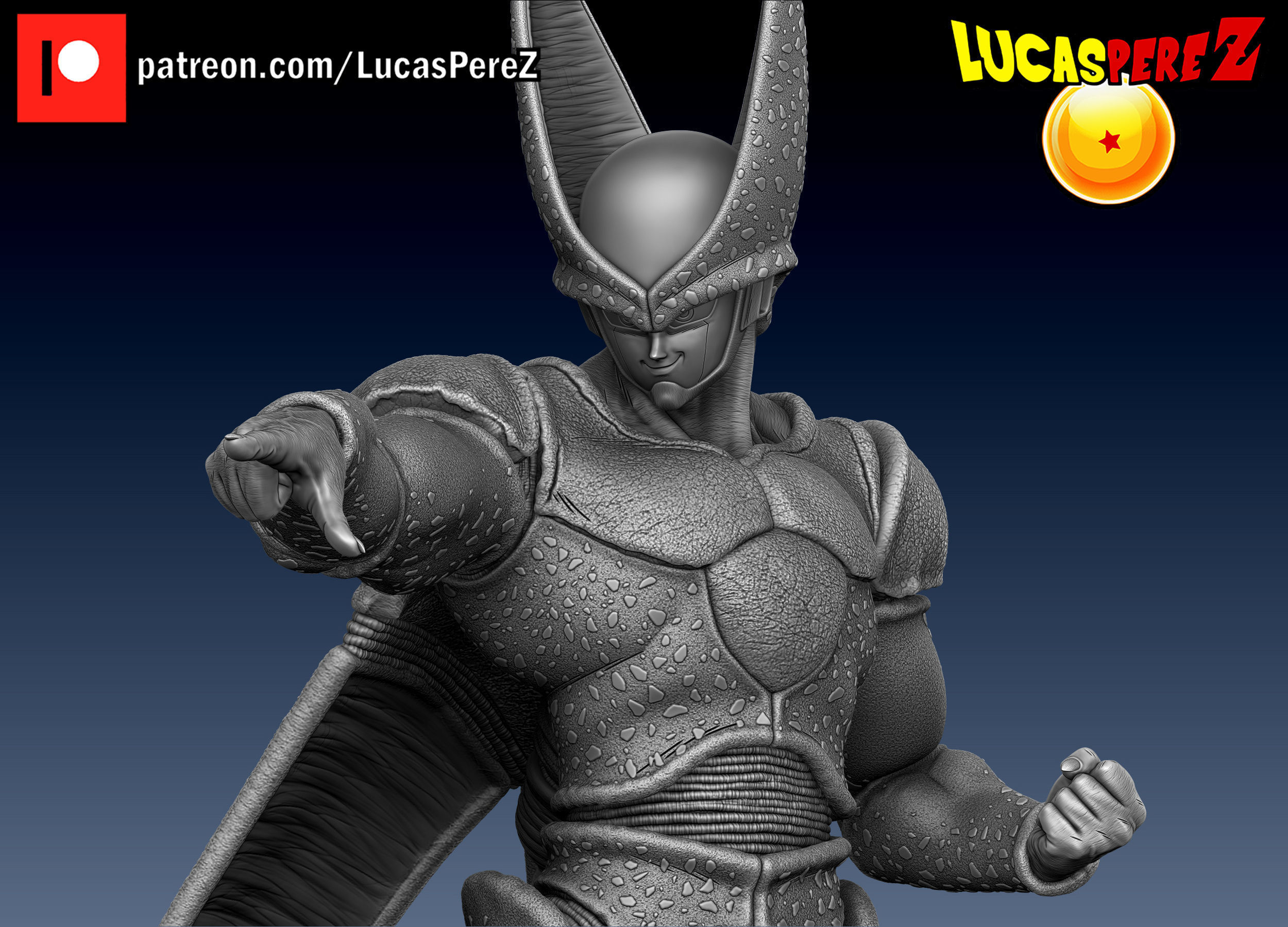 Dragon Ball Perfect Cell 3D printing model STL material 3D model 3D ...