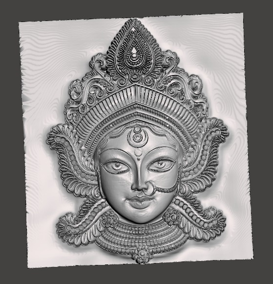 Indian god Durga kali mata maa devi amba face model 3D model 3D ...