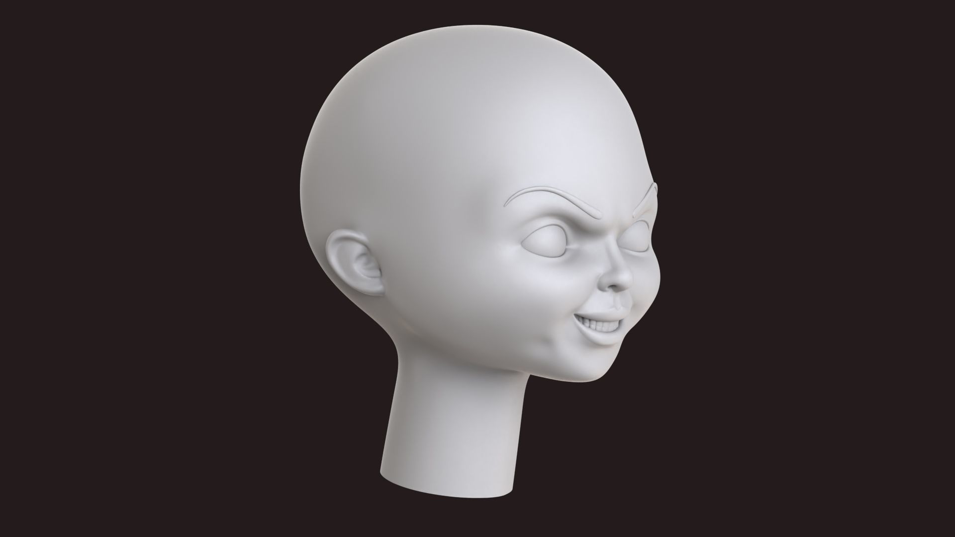 Tiffany Valentine - head 3D model 3D printable | CGTrader