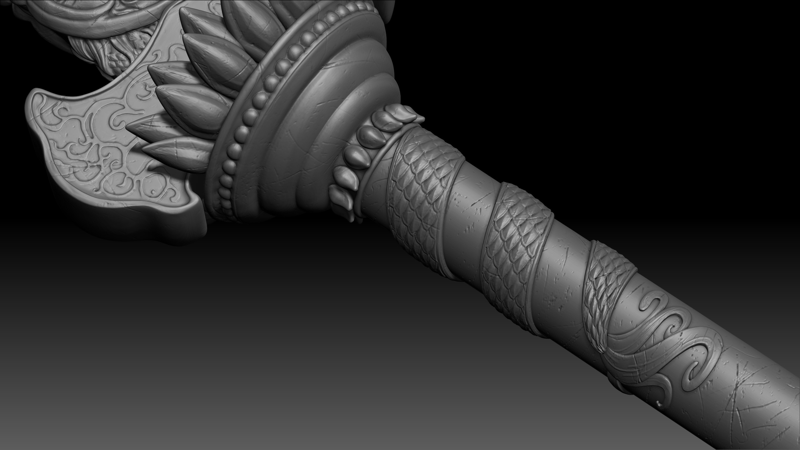 Tri-Point Double-Edged Spear - Black Myth Wukong weapon 3D model 3D ...