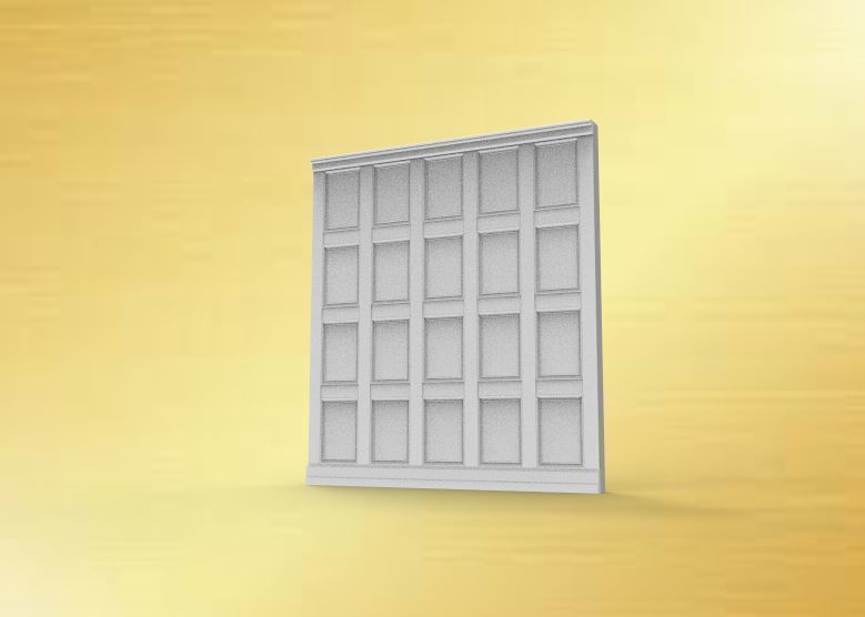 Wainscoting 3D model 3D printable | CGTrader