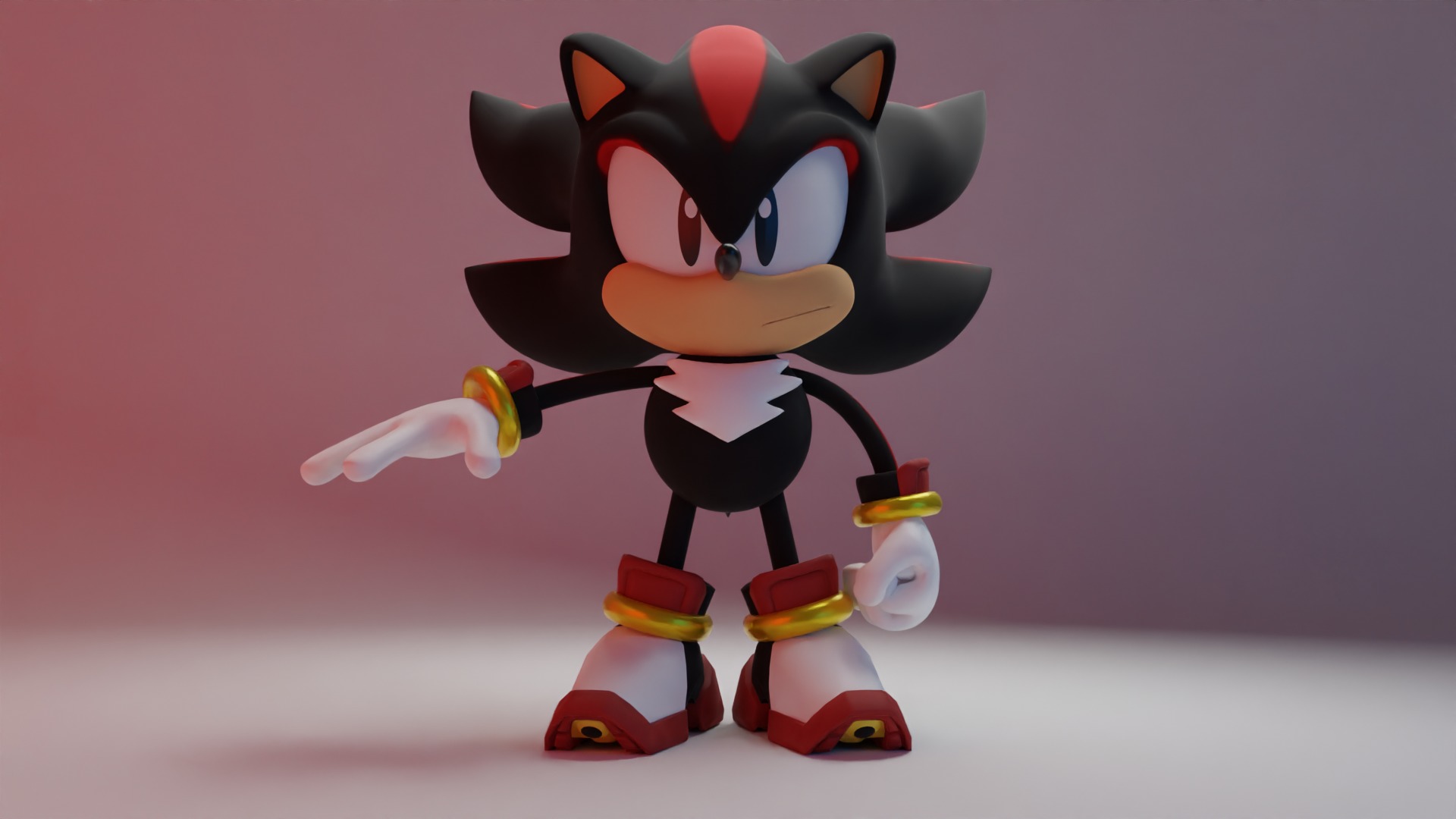 Classic Shadow the hedgehog 3D model | CGTrader