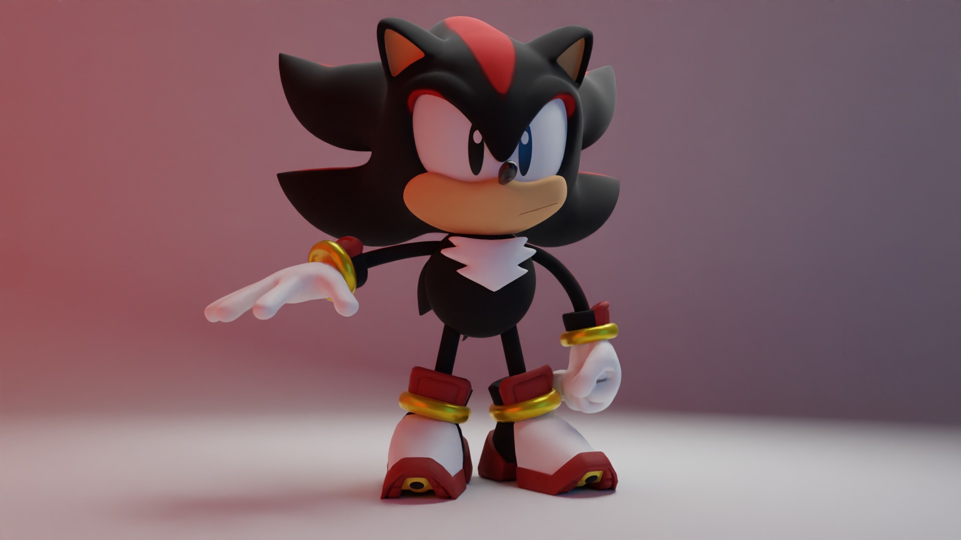 Classic Shadow the hedgehog 3D model | CGTrader