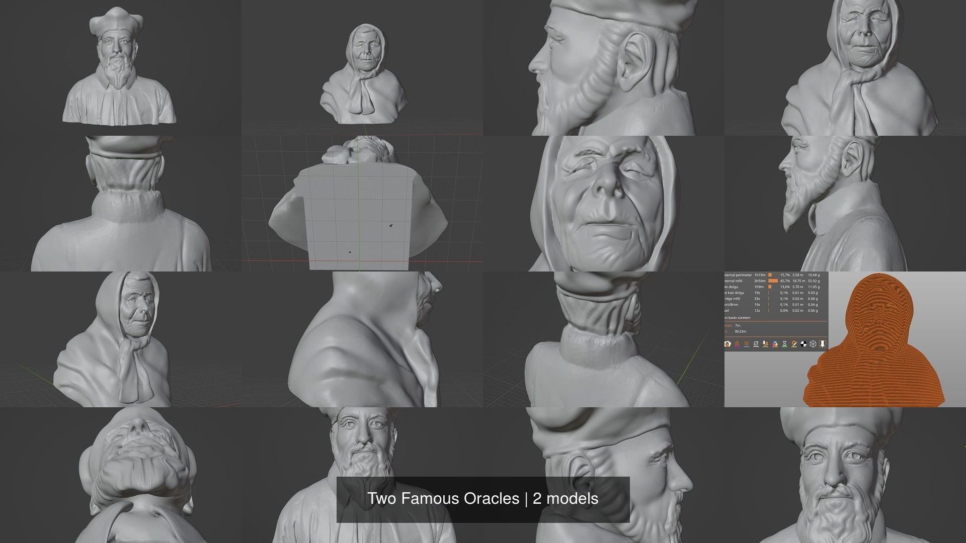 Two Famous Oracles 3D Model Collection 3D printable | CGTrader
