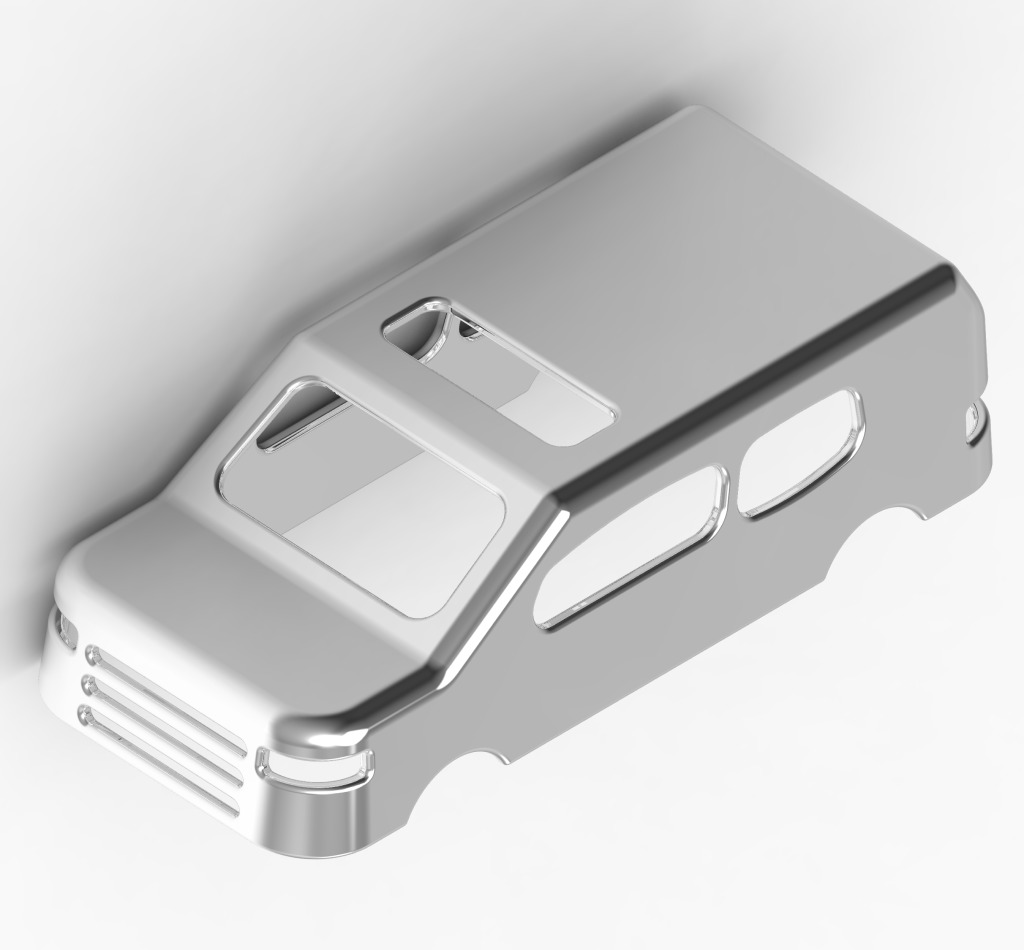 Passenger Car Body 3D model 3D printable | CGTrader