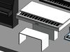 Piano Revit Family Revit 3D model | CGTrader