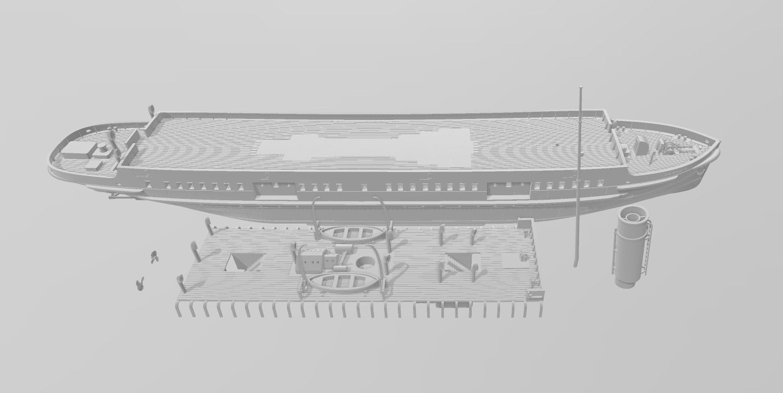 SS NOMADIC 1-200 printable scale model kit 3D model 3D printable | CGTrader